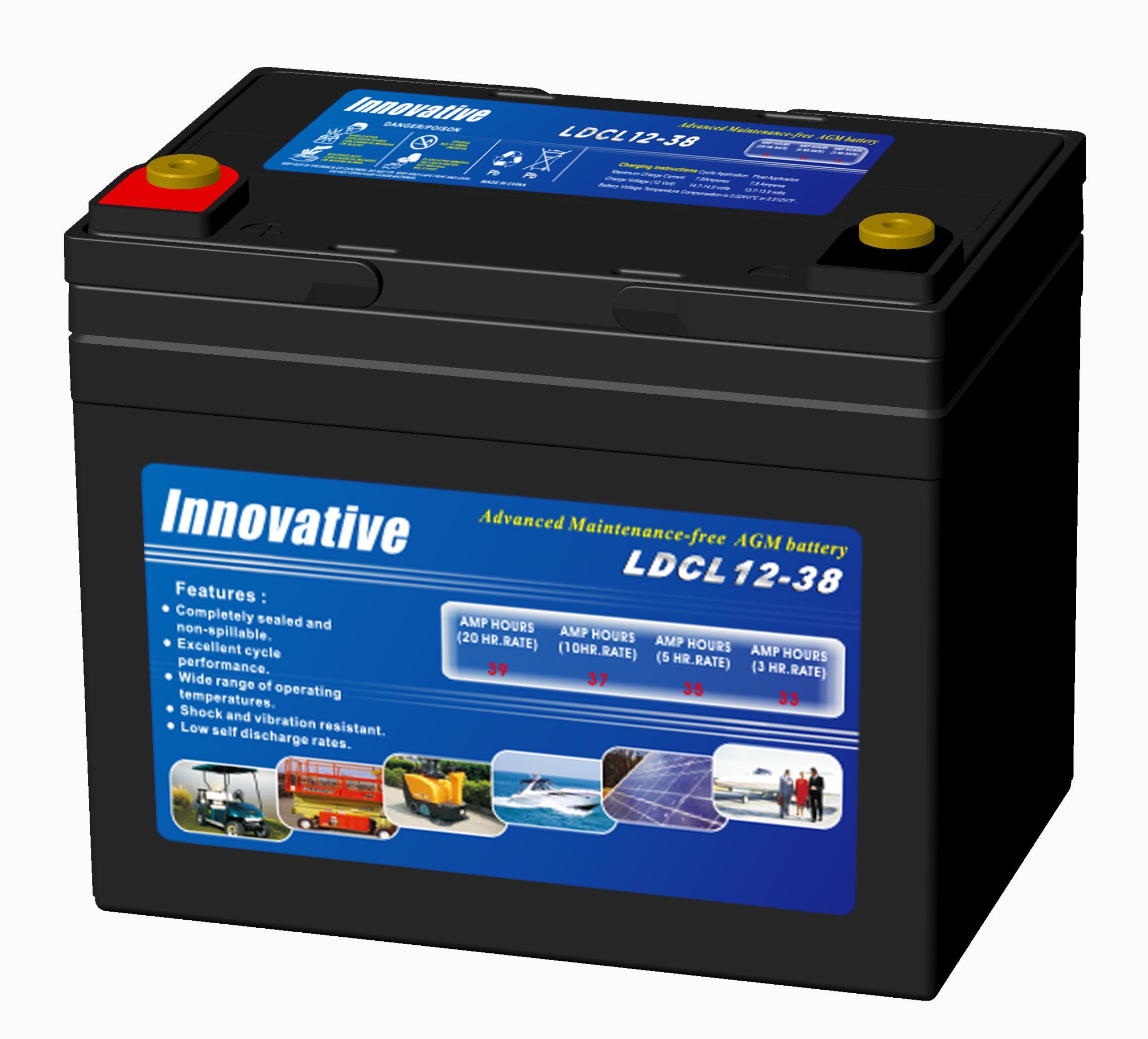 Bateria AGM 12V 38Ah Innovative | Equilipro